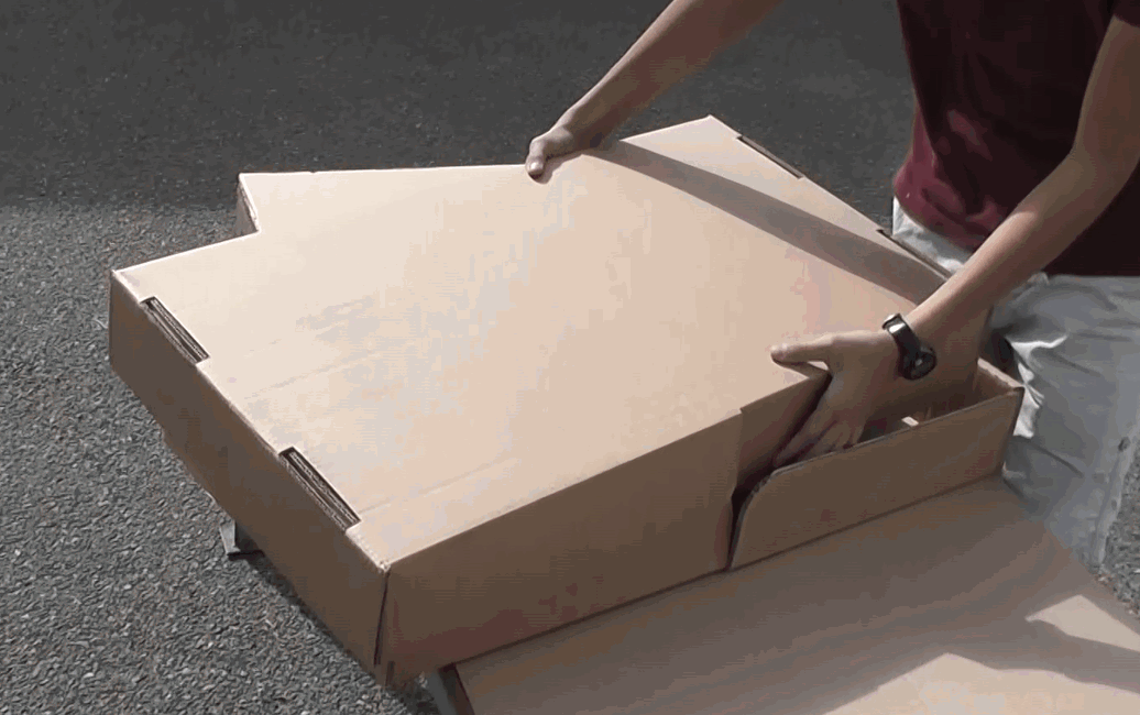 Montage Barquette découpée 2 en 1 - Fefco 330 - Carton ondulé ...