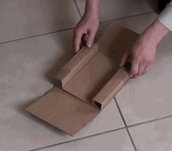 Montage étui croix deux pièces avec rouleautés - Fefco 403 - Carton ...